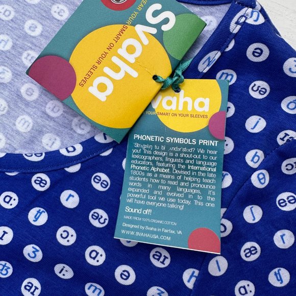 Svaha | Dresses | Svaha International Phonetic Symbols Polka Dot Dress ...